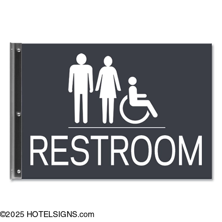 Aloft Hotels Sign Store by HOTELSIGNS.com | restroom flag sign with ...
