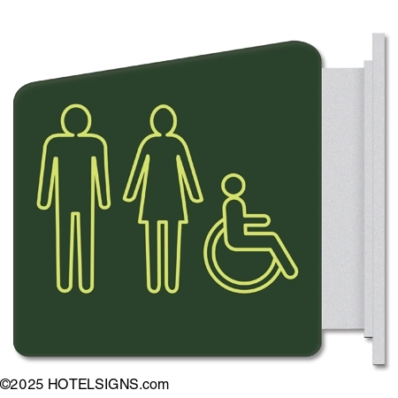 Aloft Hotels Sign Store by HOTELSIGNS.com | restroom flag sign with ...