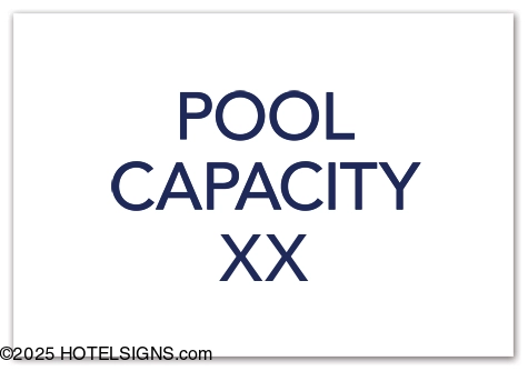 AmericInn Sign Store by HOTELSIGNS.com | pool capacity sign pool rules ...