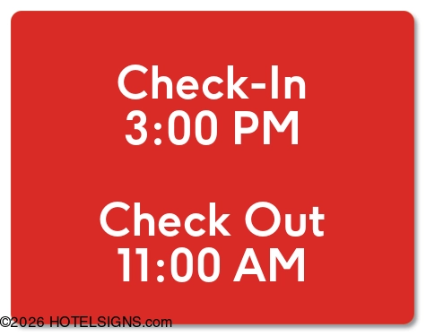 Avid Sign Store by HOTELSIGNS.com | 7 line general information sign ...