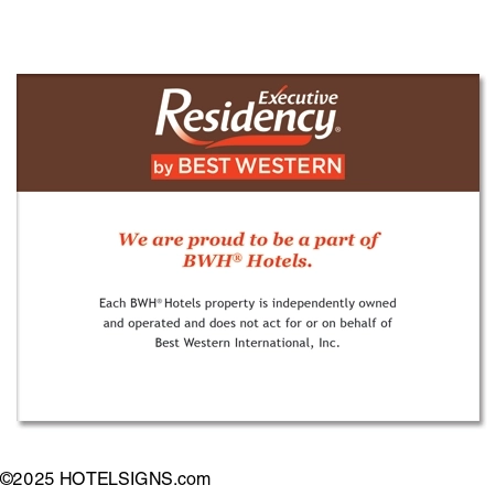 Best Western Sign Store by HOTELSIGNS.com | executive residency by best ...