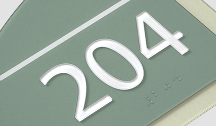 Opera Room Number Signs | HOTELSIGNS.COM