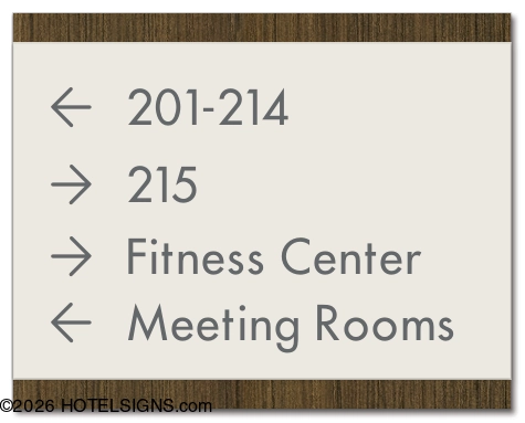 Economy Signs by HOTELSIGNS.com | 4 line directional sign directional ...