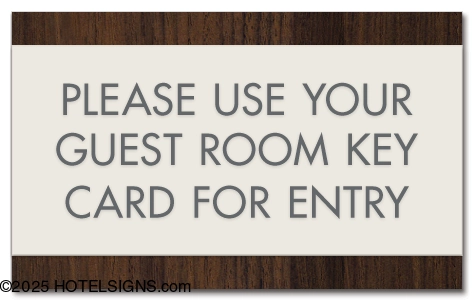 Economy Signs by HOTELSIGNS.com | use guest key card sign informational ...