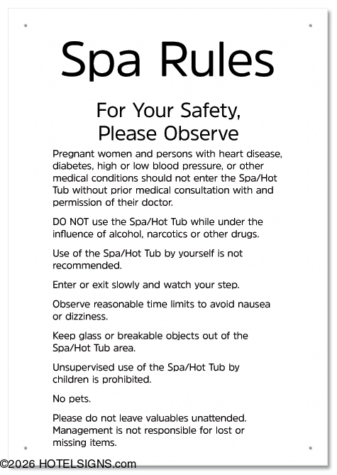 Holiday Inn Family Sign Store by HOTELSIGNS.com | spa rules standard ...