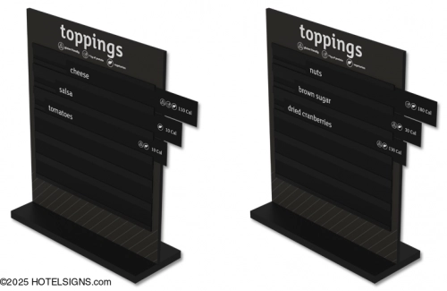 Holiday Inn Family Sign Store by HOTELSIGNS.com | toppings menu sign ...