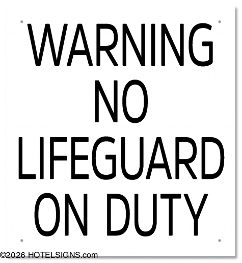 Holiday Inn Family Sign Store by HOTELSIGNS.com | warning no lifeguard ...