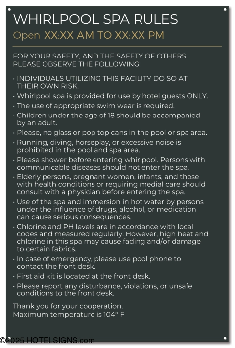 Holiday Inn Family Sign Store by HOTELSIGNS.com | whirlpool spa rules ...