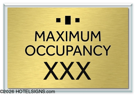 Marriott Full Service Sign Store by HOTELSIGNS.com | maximum occupancy ...