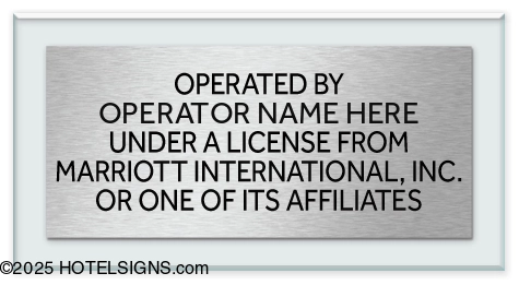 Marriott Full Service Sign Store by HOTELSIGNS.com | operator plaque ...