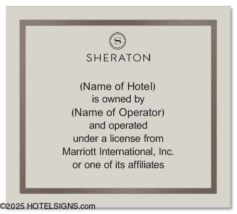 Sheraton Hotels Sign Store by HOTELSIGNS.com | owned and operated by ...