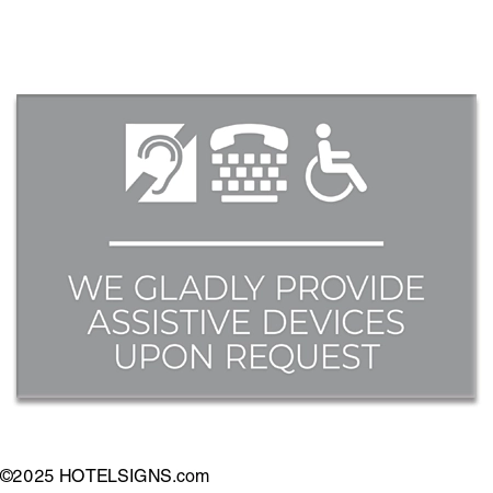 Spark Sign Store by HOTELSIGNS.com | assistive devices sign with ...