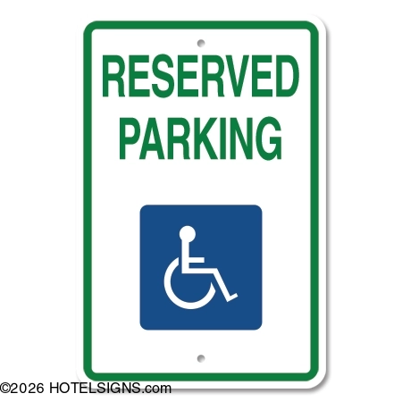Spark Sign Store by HOTELSIGNS.com | reserved parking with isa symbol ...