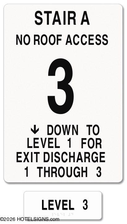 Spark Sign Store by HOTELSIGNS.com | stairwell id outside nyc 3 floors ...