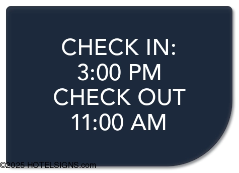 Marriott StudioRes by HOTELSIGNS.com | 4 line general information sign ...