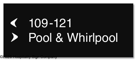 Super 8 Sign Store by HOTELSIGNS.com | 2 line directional sign ...