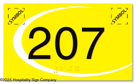 Super 8 Sign Store by HOTELSIGNS.com | room number sign with symbols ...