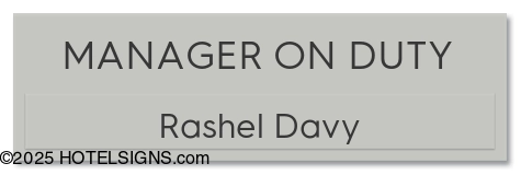 Marriott TownePlace Sign Store by HOTELSIGNS.com | manager on duty sign ...