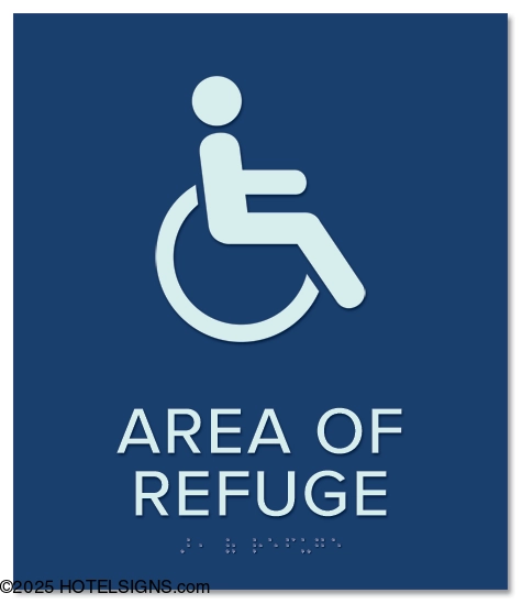 Tru Sign Store by HOTELSIGNS.com | area of refuge sign isa symbol ...