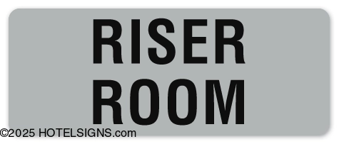 Wingate Sign Store by HOTELSIGNS.com | riser room label fire safety ...