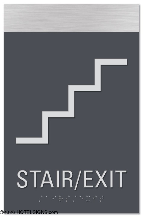 Wyndham Dual Brand Sign Store by HOTELSIGNS.com | stairs exit sign ...